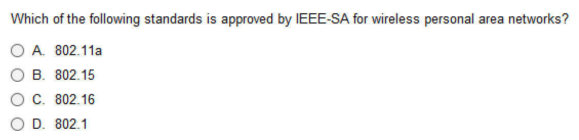 Solved Which of the following standards is approved by | Chegg.com