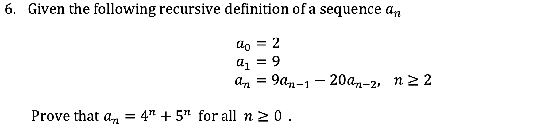 Solved Given the following recursive definition of a | Chegg.com