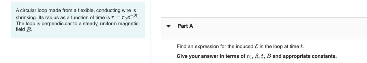 Solved A circular loop made from a flexible, conducting wire | Chegg.com