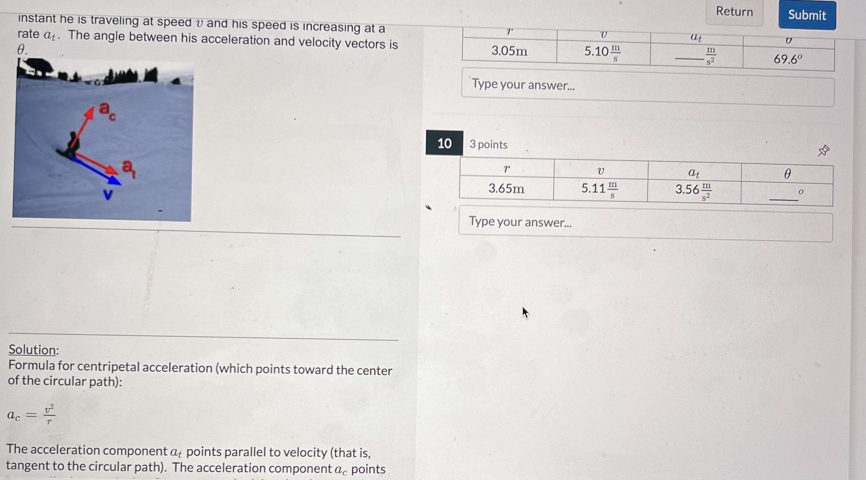 Solved Solution: The projectile motion equations: | Chegg.com