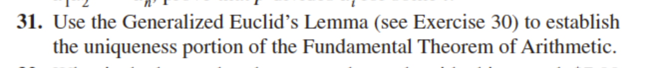 Solved Use the Generalized Euclid's Lemma (see Exercise 30) | Chegg.com