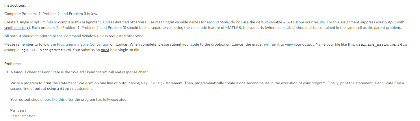 Solved Instructions: Complete Problems 1. Problem 2, and | Chegg.com