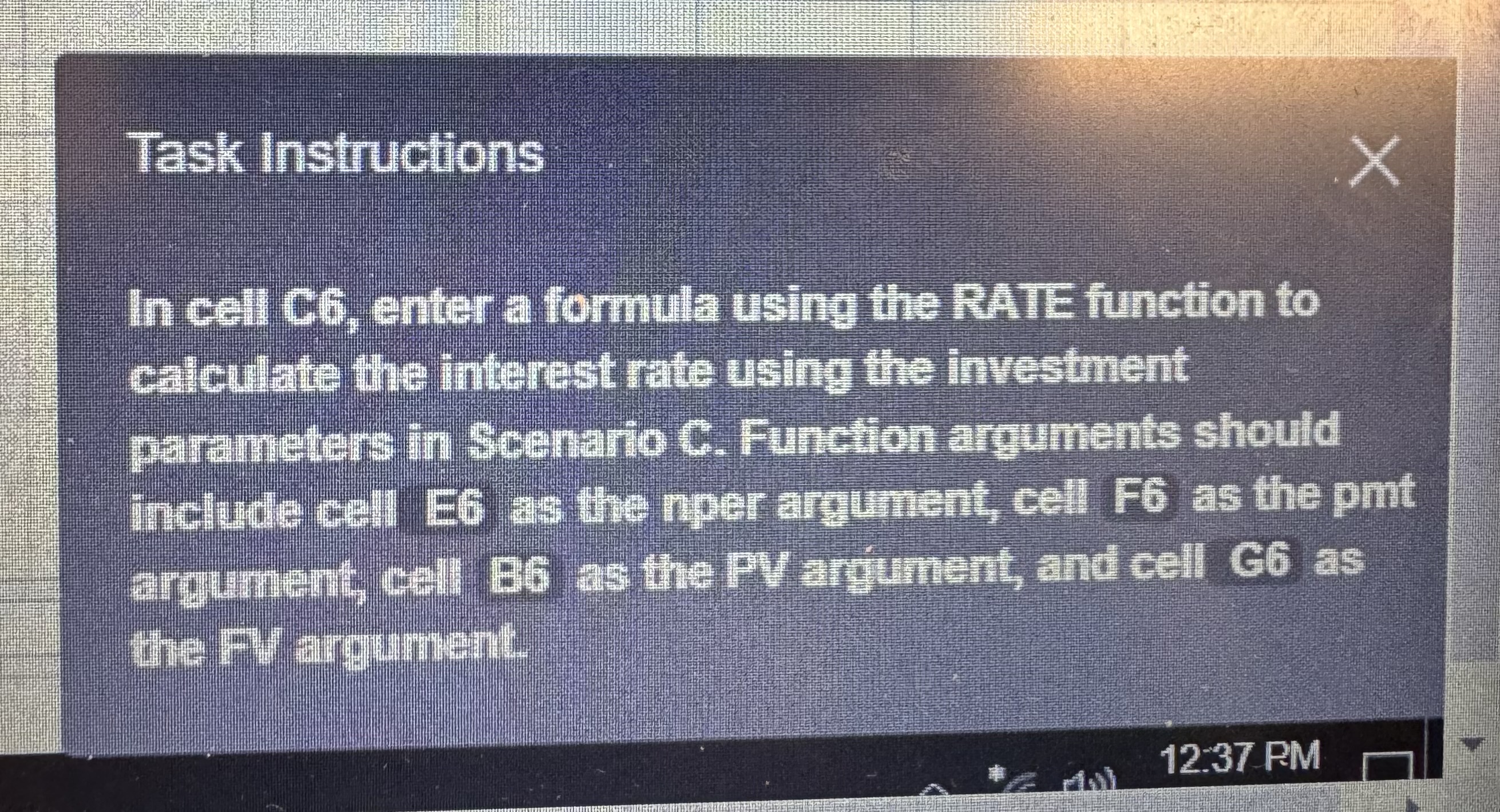 Solved Task InstructionsIn cell C6, ﻿enter a formula using | Chegg.com