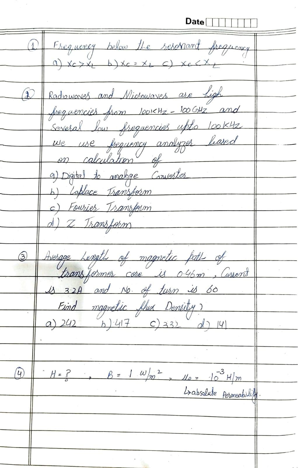 Solved (2) Radiowaves and Mictowaves are high frequencies | Chegg.com