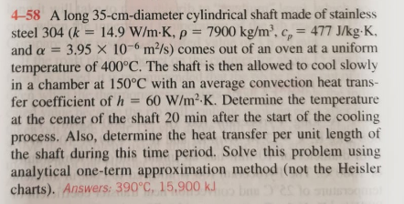 Solved Note: You must solve Problems 4-58, using transient | Chegg.com