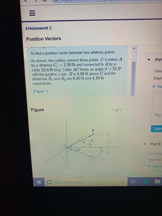Solved Homework 2 Position Vectors To find a position vector | Chegg.com