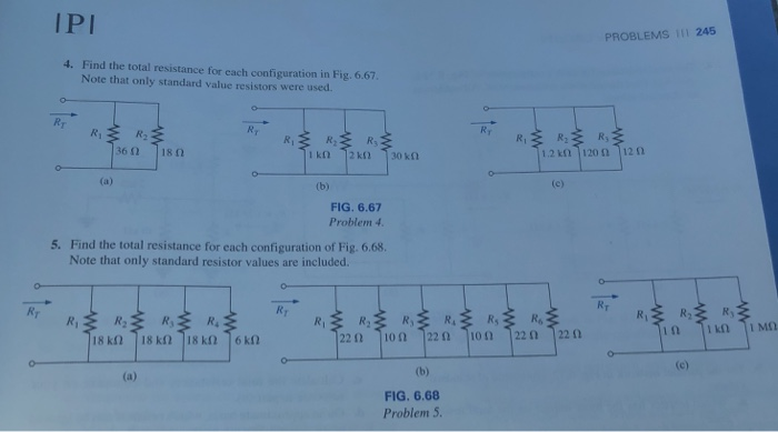 Solved I PI PROBLEMS 111 245 4. Find the total resistance | Chegg.com