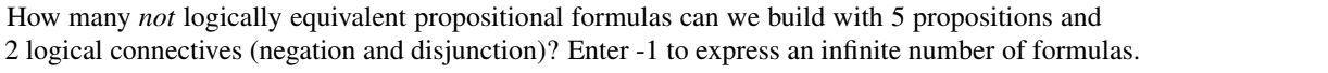 Solved How many not logically equivalent propositional | Chegg.com