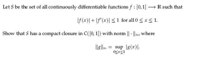 Solved Let S be the set of all continuously differentiable | Chegg.com