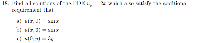 Solved Find the general solution of each PDE. The solution u | Chegg.com