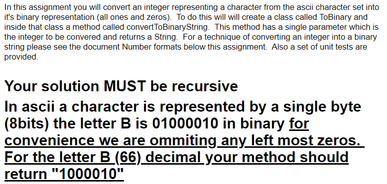 In this assignment you will convert an integer | Chegg.com