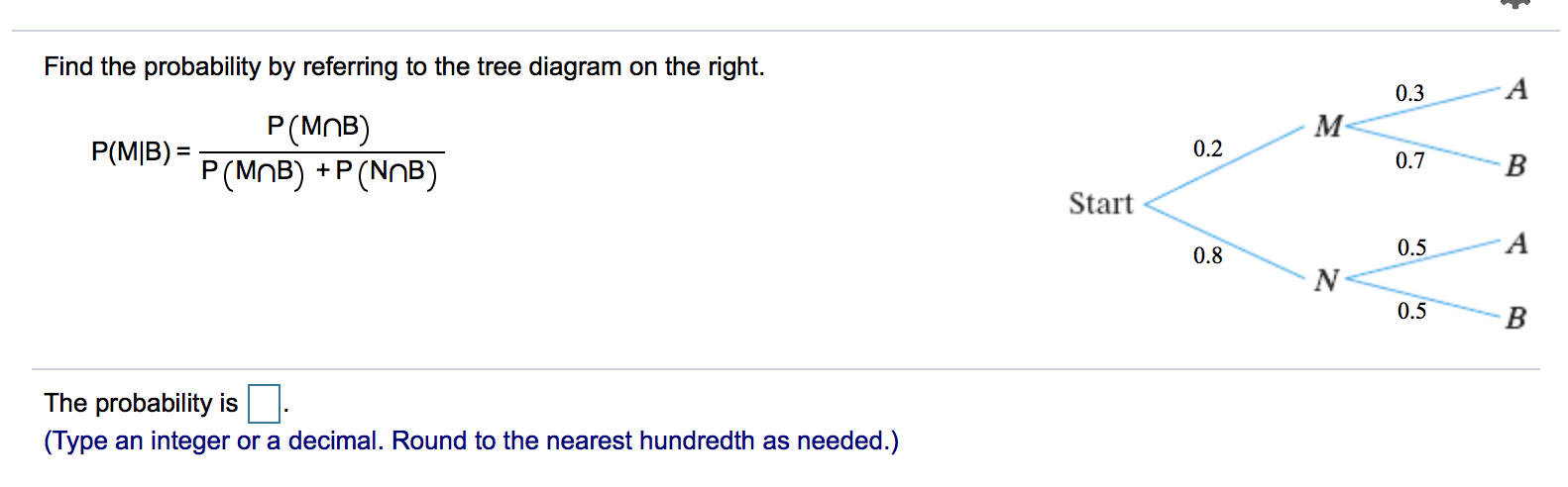 Solved 0.4 с Find P(WC) by referring to the tree diagram | Chegg.com