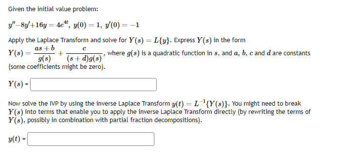 Solved Given the initial value problem: | Chegg.com