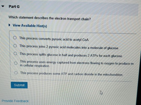 Solved Part G Which statement describes the electron | Chegg.com
