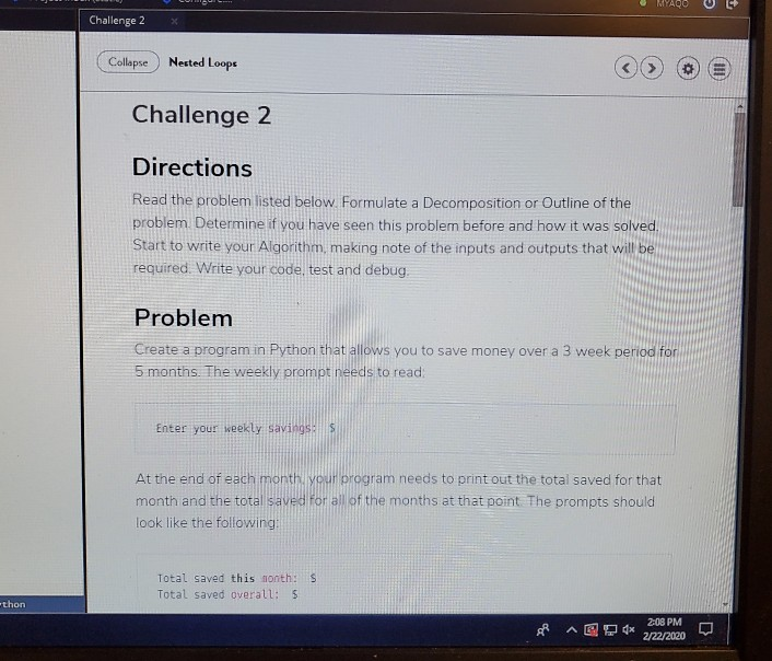 Solved Challenge 2 Collapse Nested Loops Challenge 2 | Chegg.com Solved Challenge 2 Collapse Nested Loops Challenge 2 | Chegg.com
