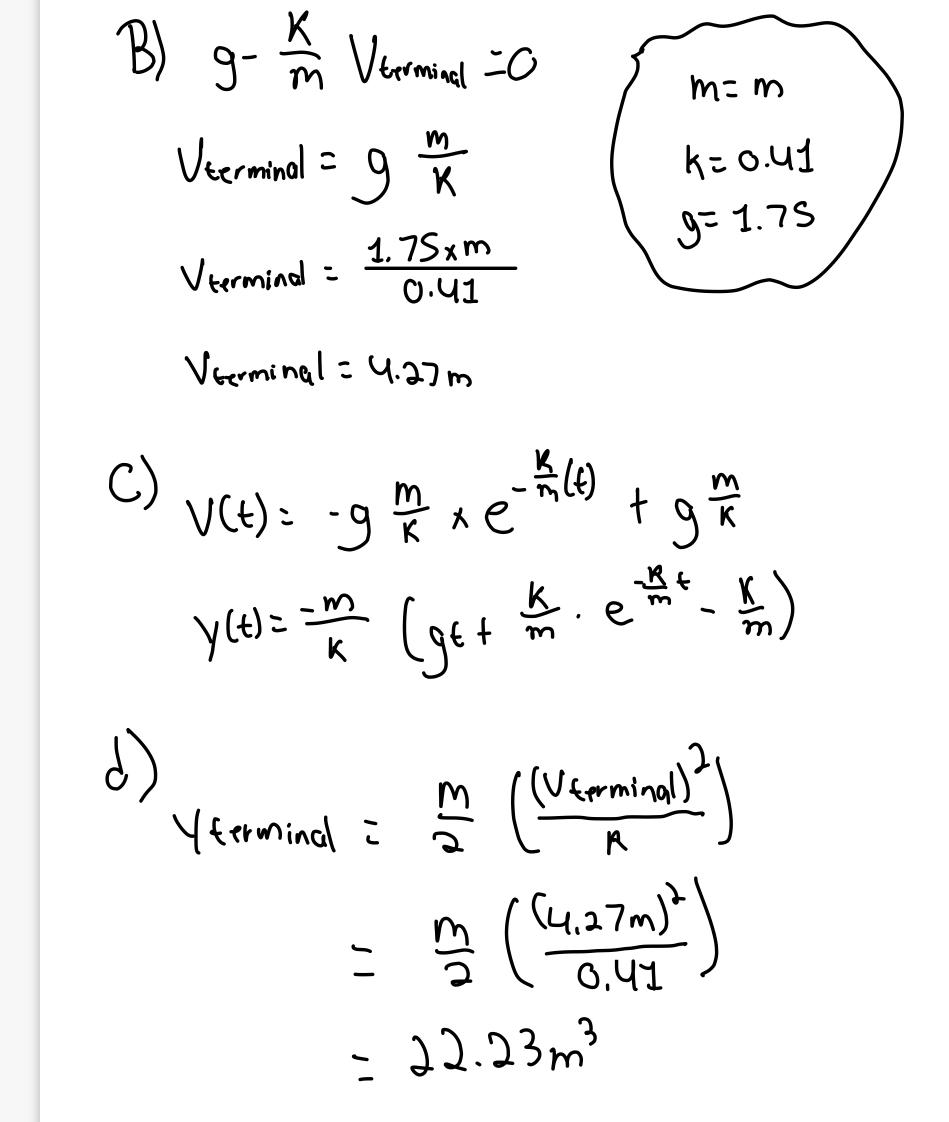 Solved Suppose that we let a dunse sphere fall frrm a graat | Chegg.com