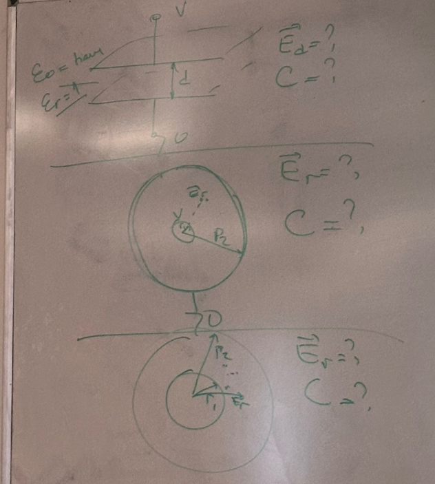 Solved Calculate the electric fields and capacitances of | Chegg.com