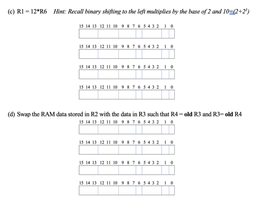 Solved 4. A single cycle computer architecture uses 16-bit | Chegg.com