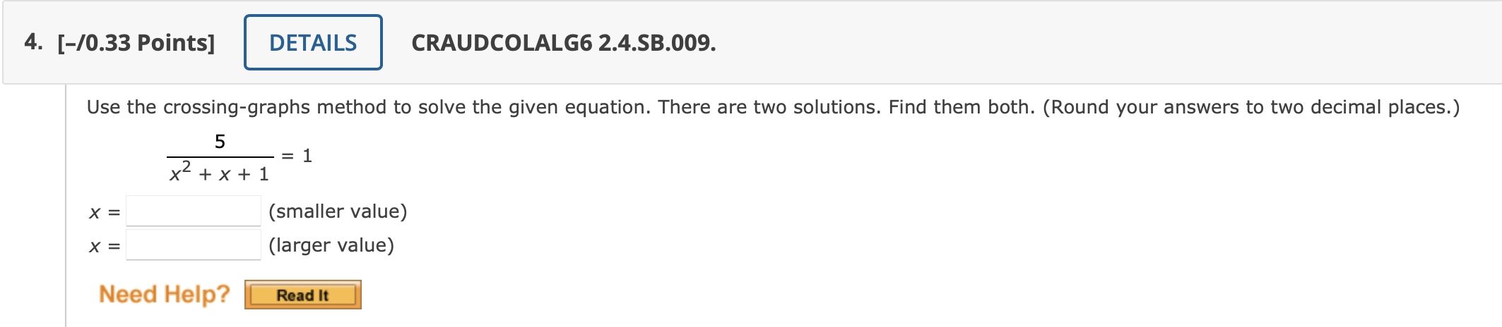 Solved Use the crossing-graphs method to solve the given | Chegg.com
