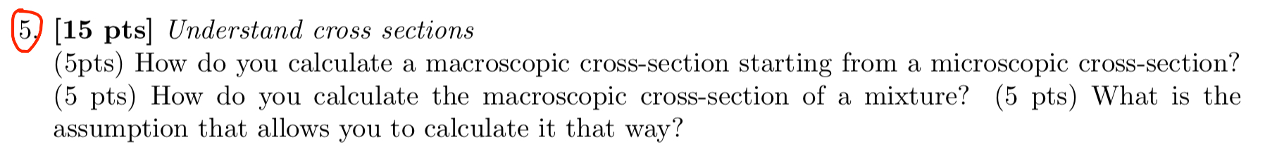 Solved (5.) 15pts ﻿Understand cross sections(5pts) ﻿How do | Chegg.com