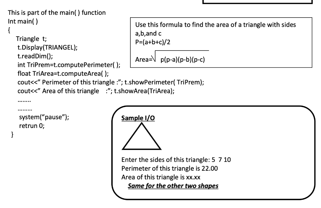 Solved Write A Program To Implement The Following Class 5580