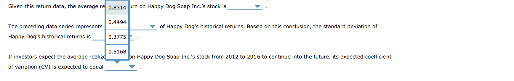 Solved 4. Measuring standalone risk using realized data | Chegg.com