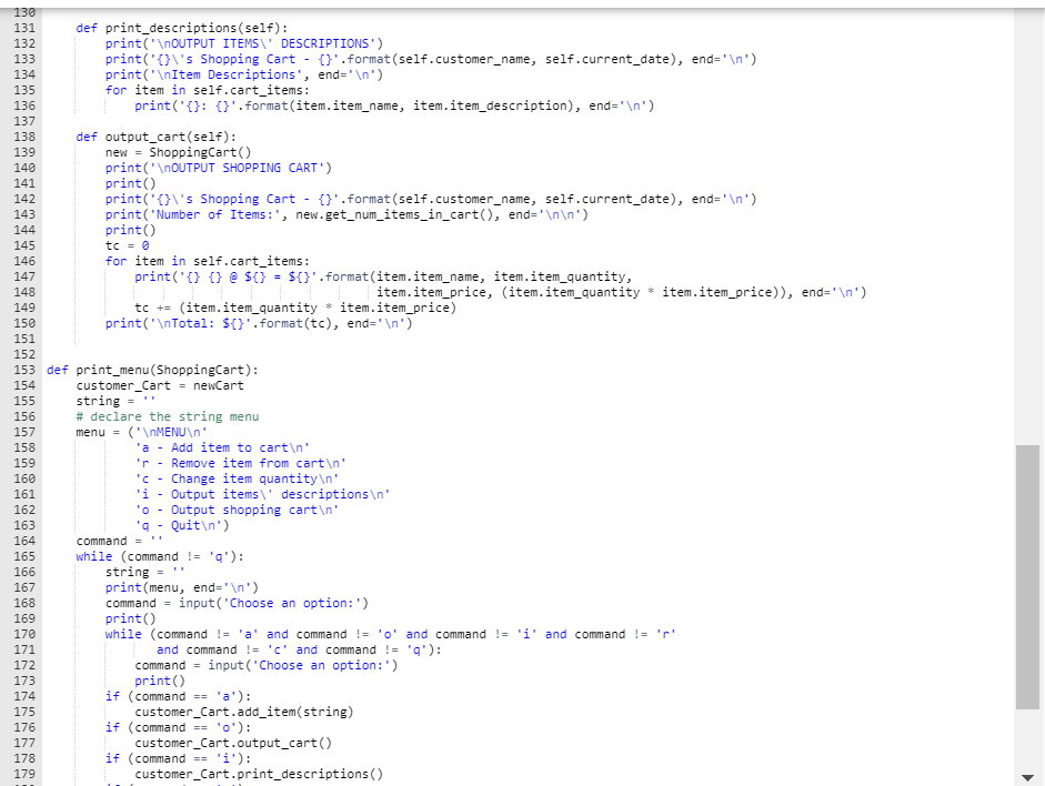 Solved 9.12 LAB*: Program: Online shopping cart (Part 2) | Chegg.com
