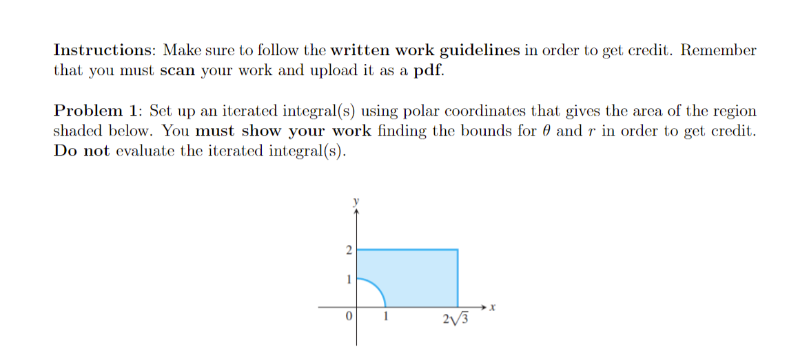 Solved Instructions: Make sure to follow the written work | Chegg.com