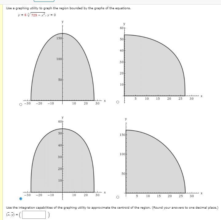 Solved Use a graphing utility to graph the region bounded by | Chegg.com