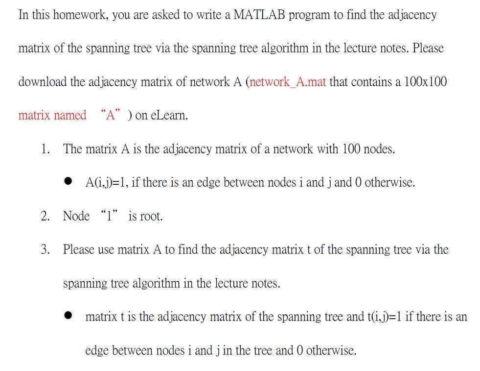 Solved In this homework, you are asked to write a MATLAB | Chegg.com