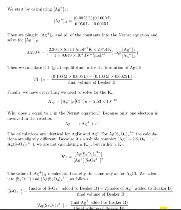 1 Part A: Finding Ksp and Ki In part A, you will find | Chegg.com
