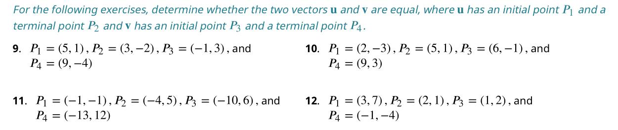 Solved For the following exercises, determine whether the | Chegg.com