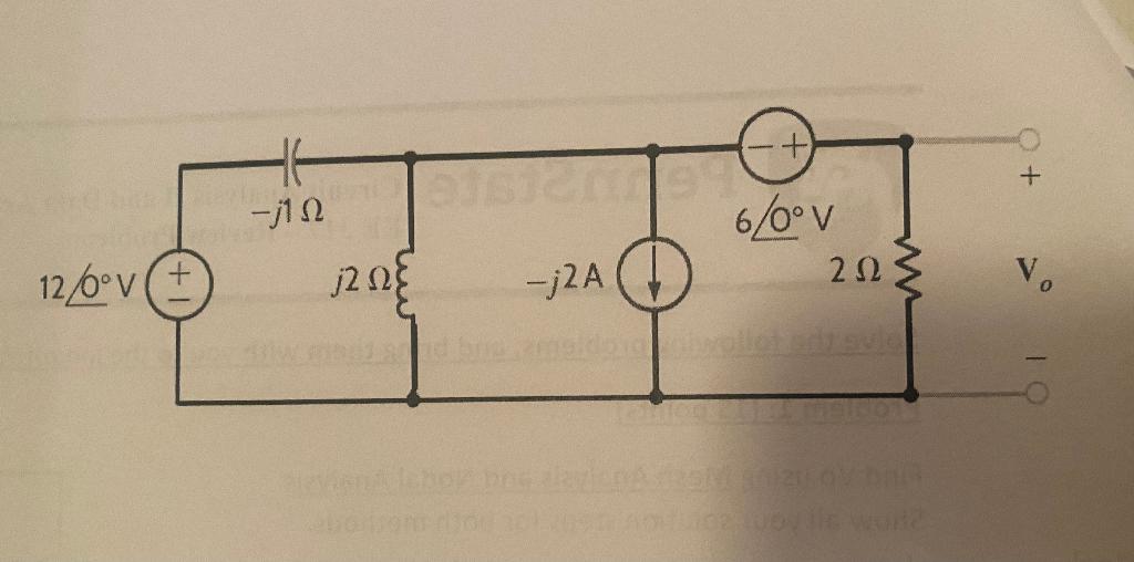 Solved Problem 1: Find Vo using Mesh Analysis and Nodal | Chegg.com