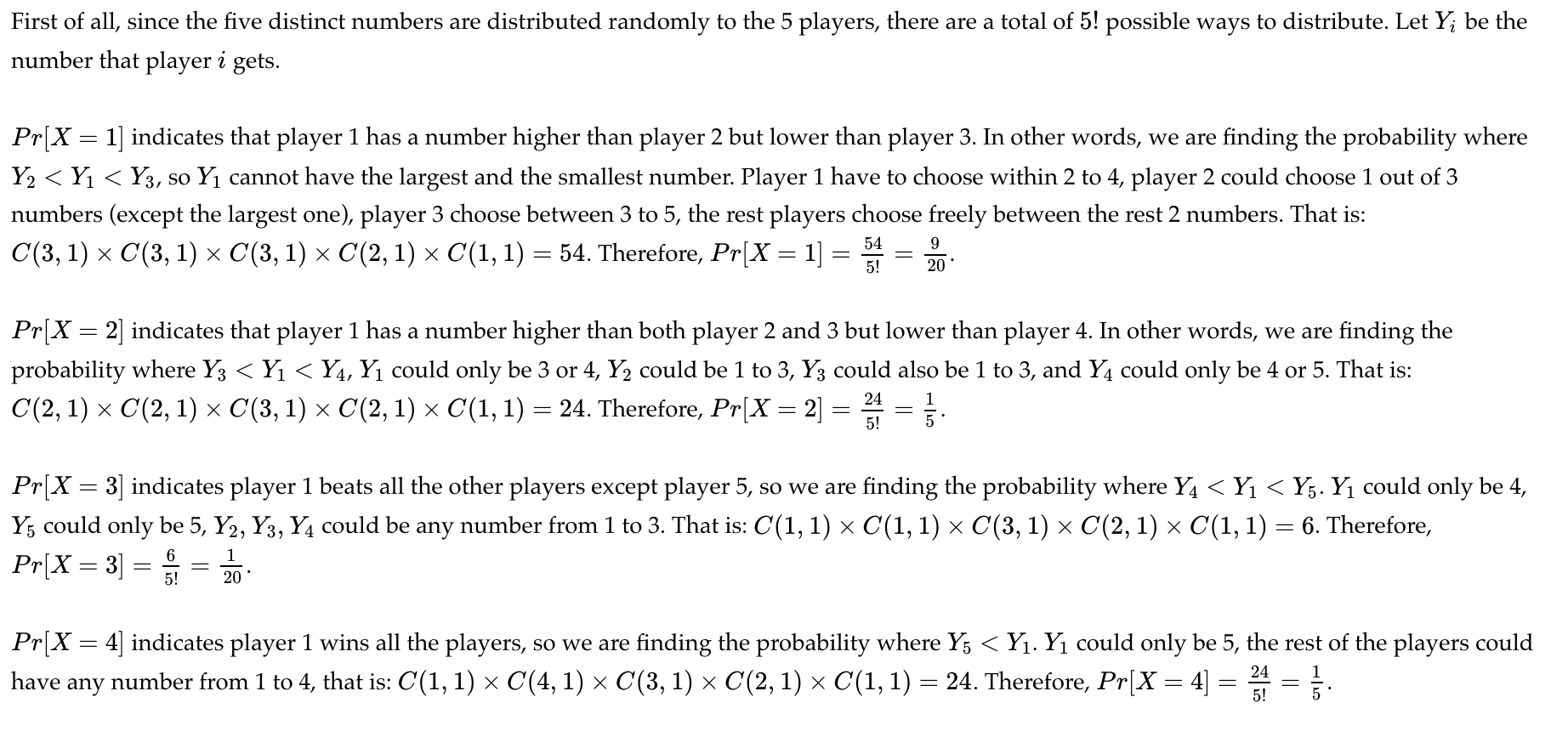 Solved PROBLEM 5. Five distinct numbers are randomly | Chegg.com