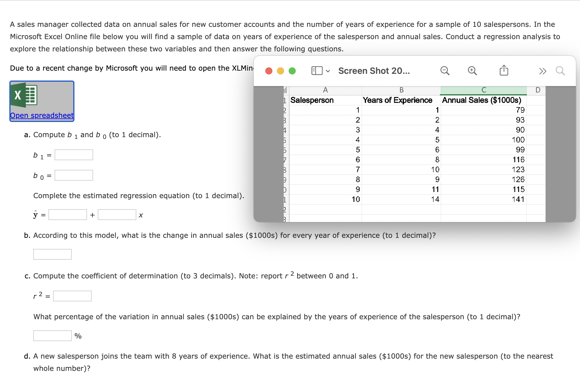 Solved hat(y)=,+,xb. ﻿According to this model, what is the | Chegg.com