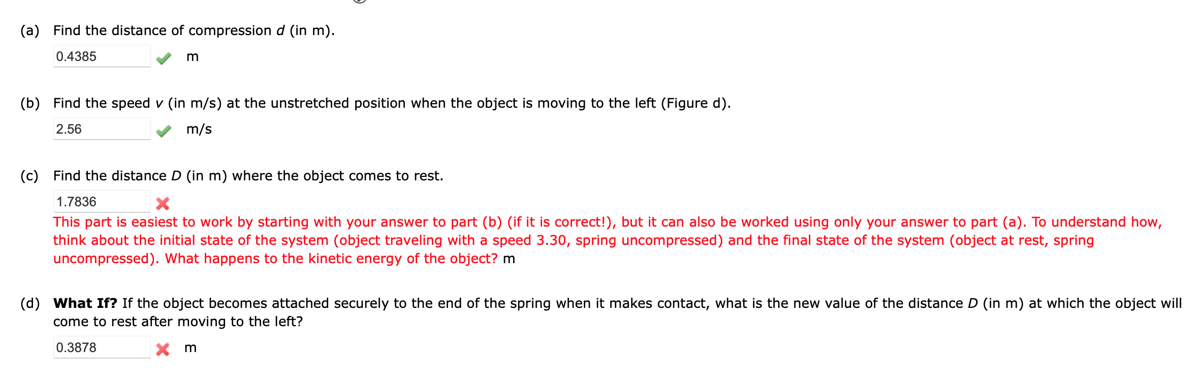 Solved A 1.10−kg object slides to the right on a surface | Chegg.com