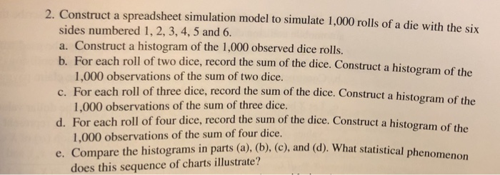 Solved Construct a spreadsheet simulation model to simulate | Chegg.com