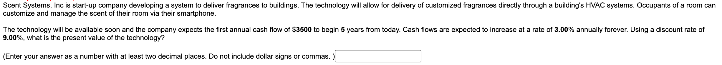 Solved customize and manage the scent of their room via | Chegg.com