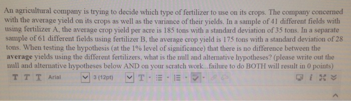 Solved State Ho and Ha and include any formulas used to | Chegg.com