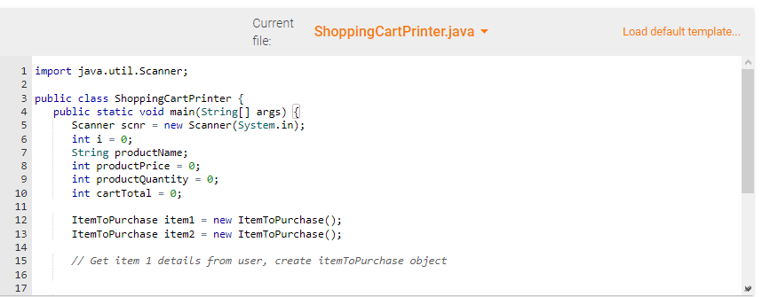 Solved Create a program using classes that does the | Chegg.com
