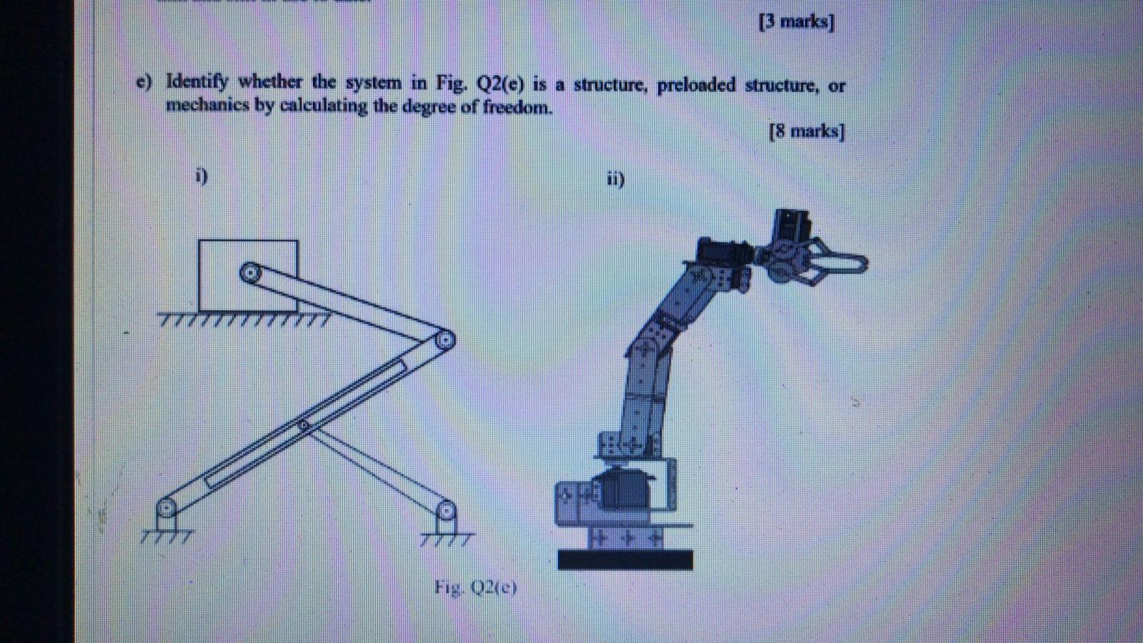 Solved [3 marks] e) Identify whether the system in Fig. | Chegg.com