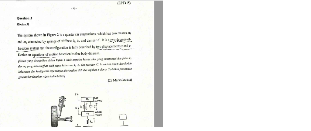 Solved Soalan Consider a particle attached to a spring | Chegg.com