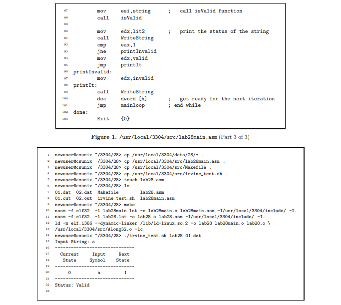 Solved Write a program that will implement a finite state | Chegg.com