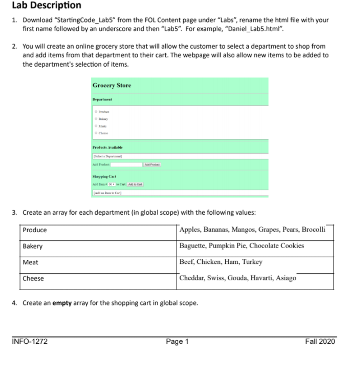 Solved Lab Description 1. Download "StartingCode_Lab5" from | Chegg.com