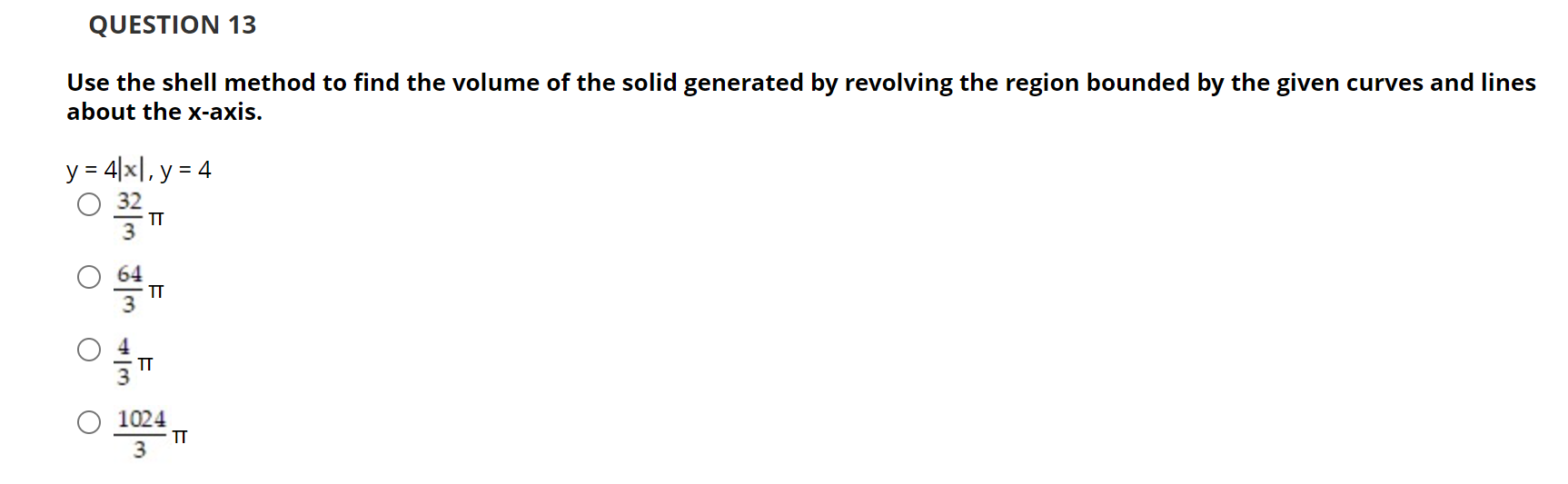 Solved Use the shell method to find the volume of the solid | Chegg.com