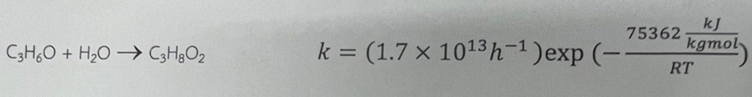 Solved Propylene Glycol ProductionSimulate the propylene | Chegg.com