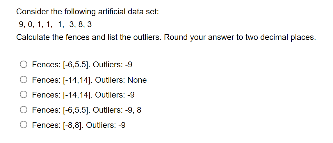 Solved Consider the following artificial data set: | Chegg.com