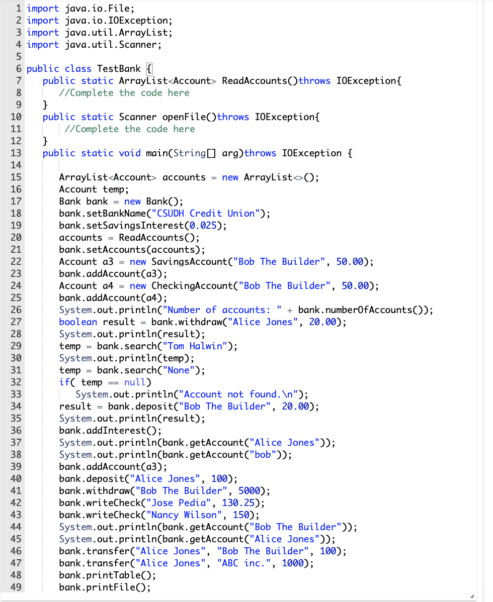 Solved JAVA PROGRAMMING: Please read the questions carefully | Chegg.com