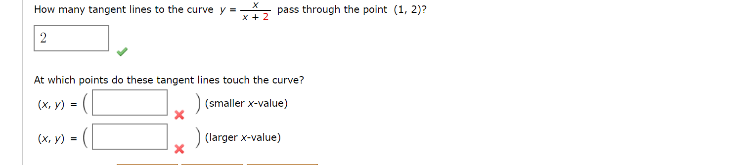 Solved How many tangent lines to the curve y = pass through | Chegg.com