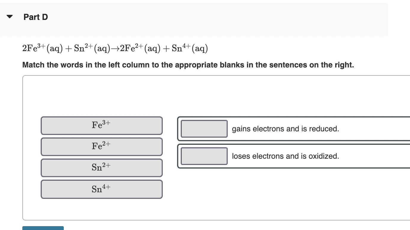 Solved In each of the following, identify the reactant that | Chegg.com